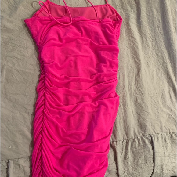 SHEIN | Dresses | Shein Hot Pink Tight Mini Dress | Poshmark